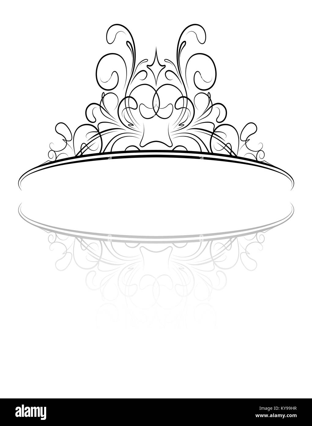 Crown design Black and White Stock Photos & Images - Alamy