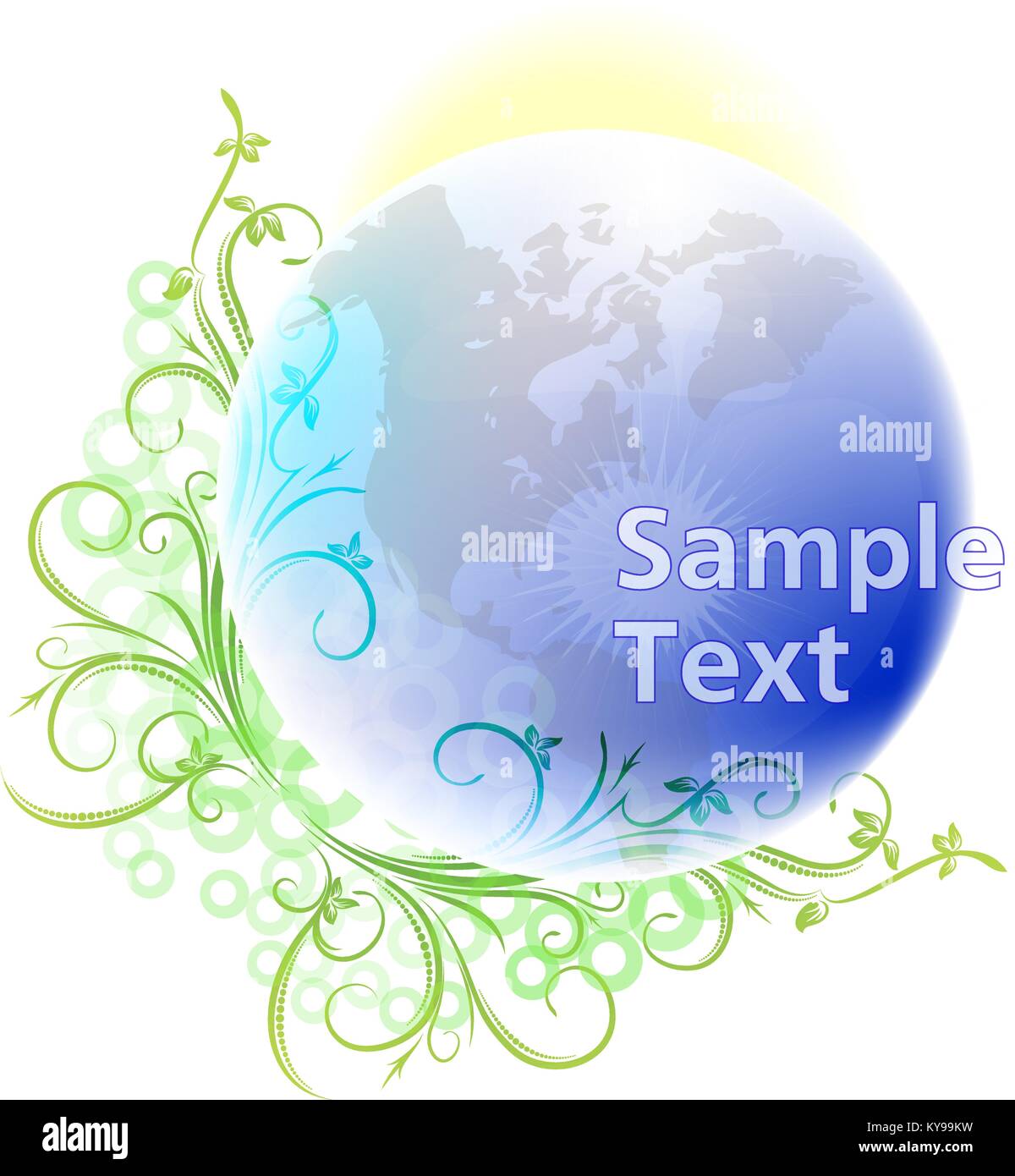 Color image of earth planet in space Stock Vector Images - Alamy