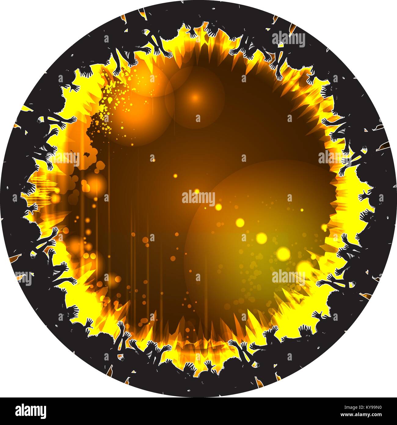 Abstract round disco design. EPS10 Stock Vector Image & Art - Alamy