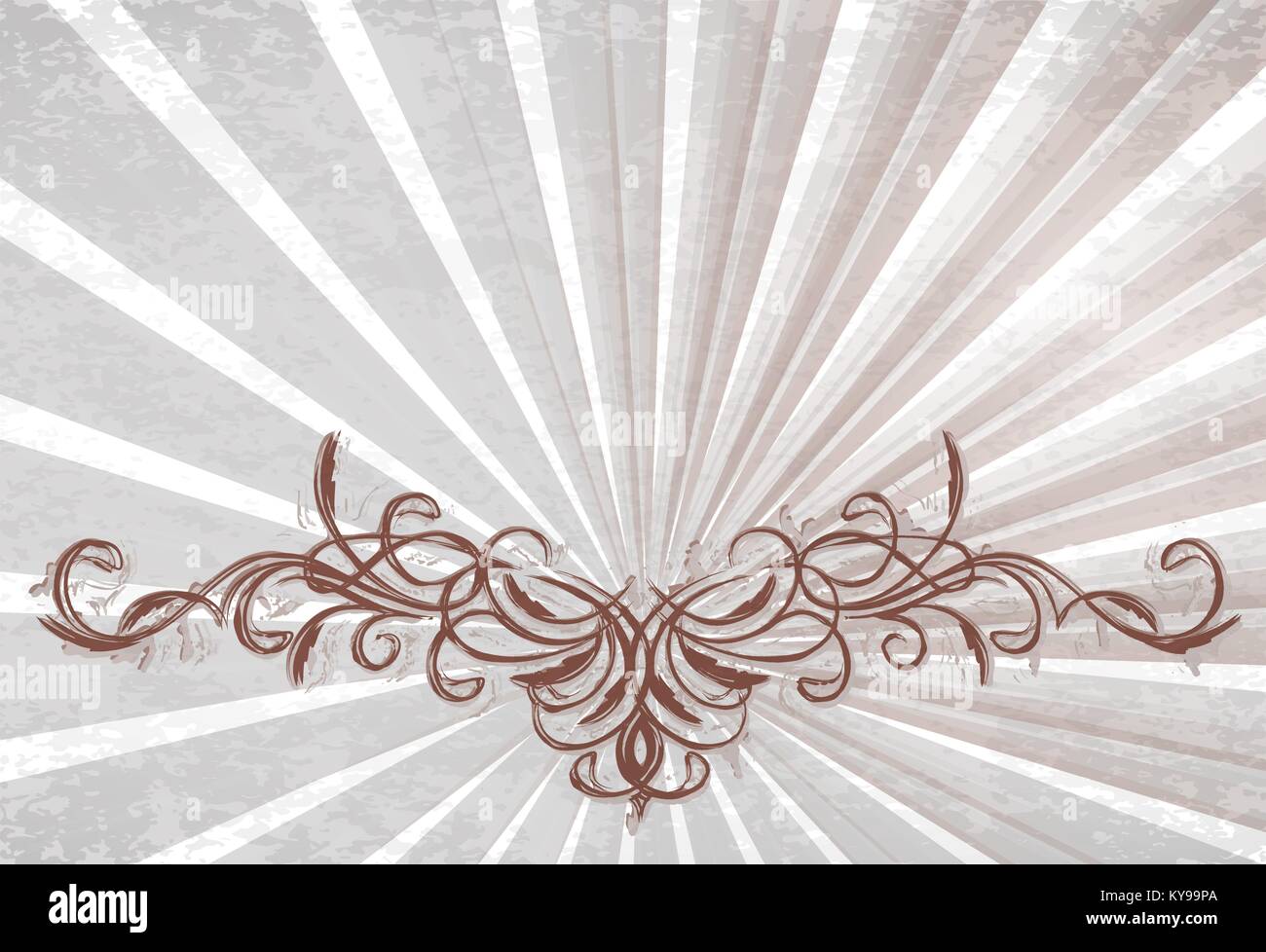 Vintage frame with rays Stock Vector Image & Art - Alamy