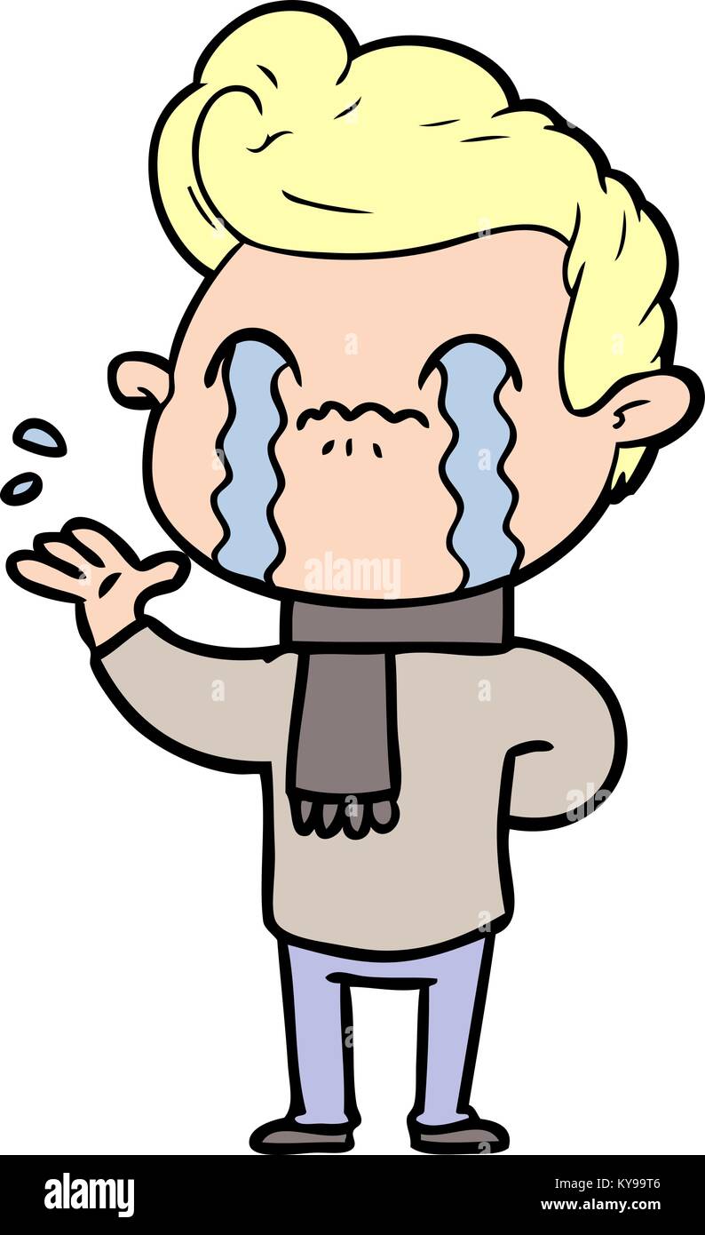 cartoon man crying Stock Vector Image & Art - Alamy