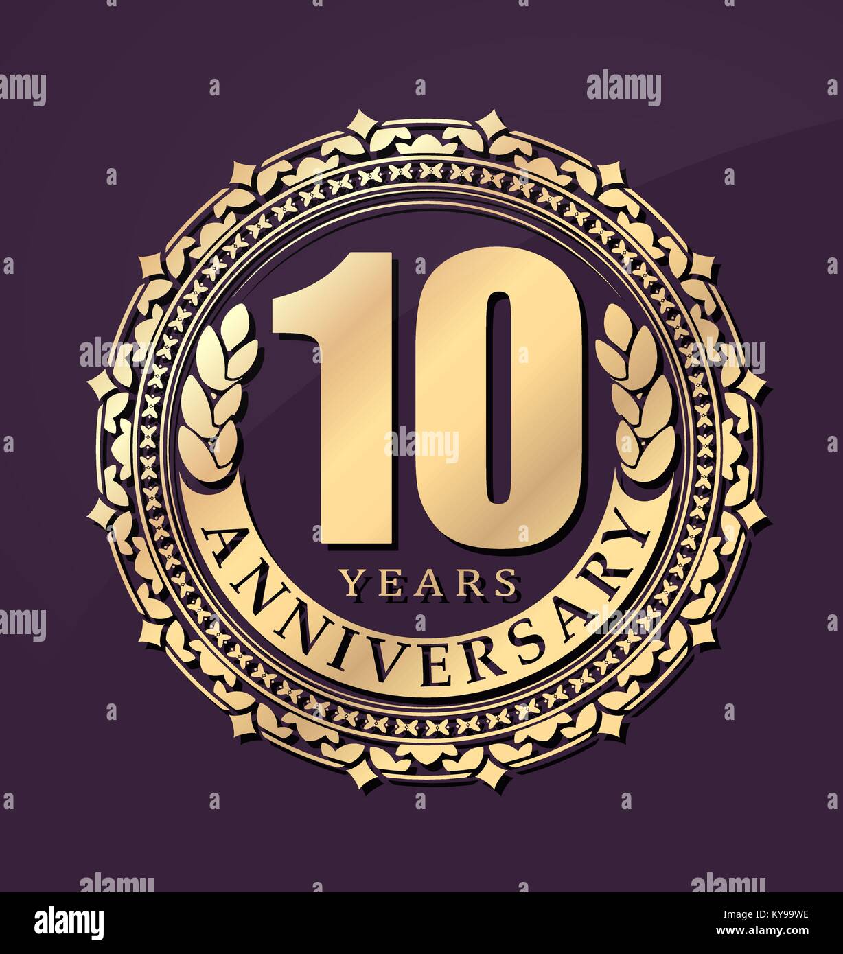 Royal golden jubilee emblem Stock Vector Images - Alamy