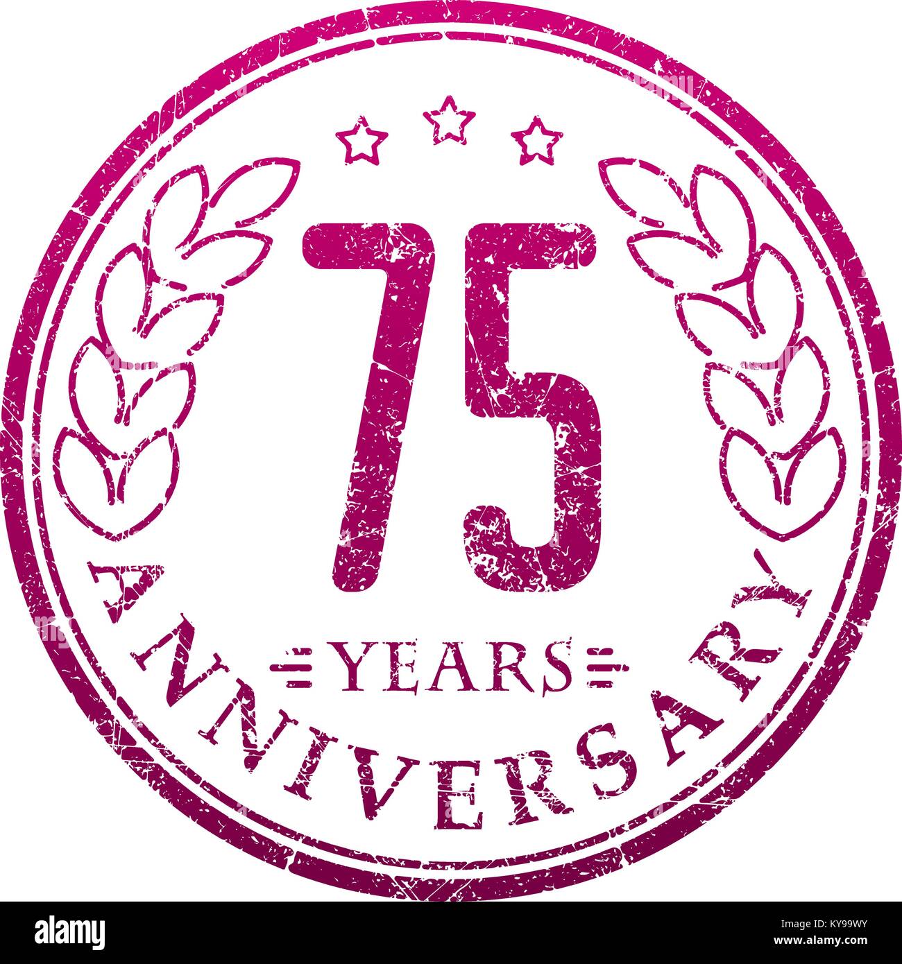 75th anniversary icon vector vectors hi-res stock photography and ...