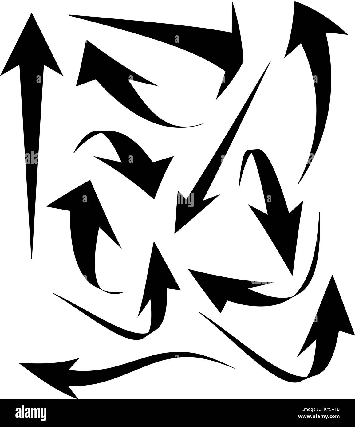 Roll up design set Black and White Stock Photos & Images - Alamy