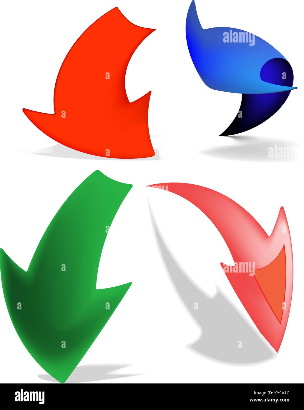 Arrow icon set. Vector Stock Vector Image & Art - Alamy