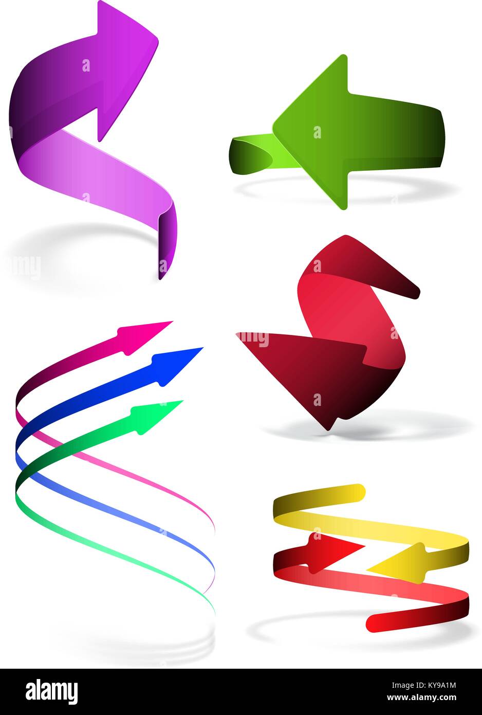 Arrow icon set. Vector Stock Vector Image & Art - Alamy