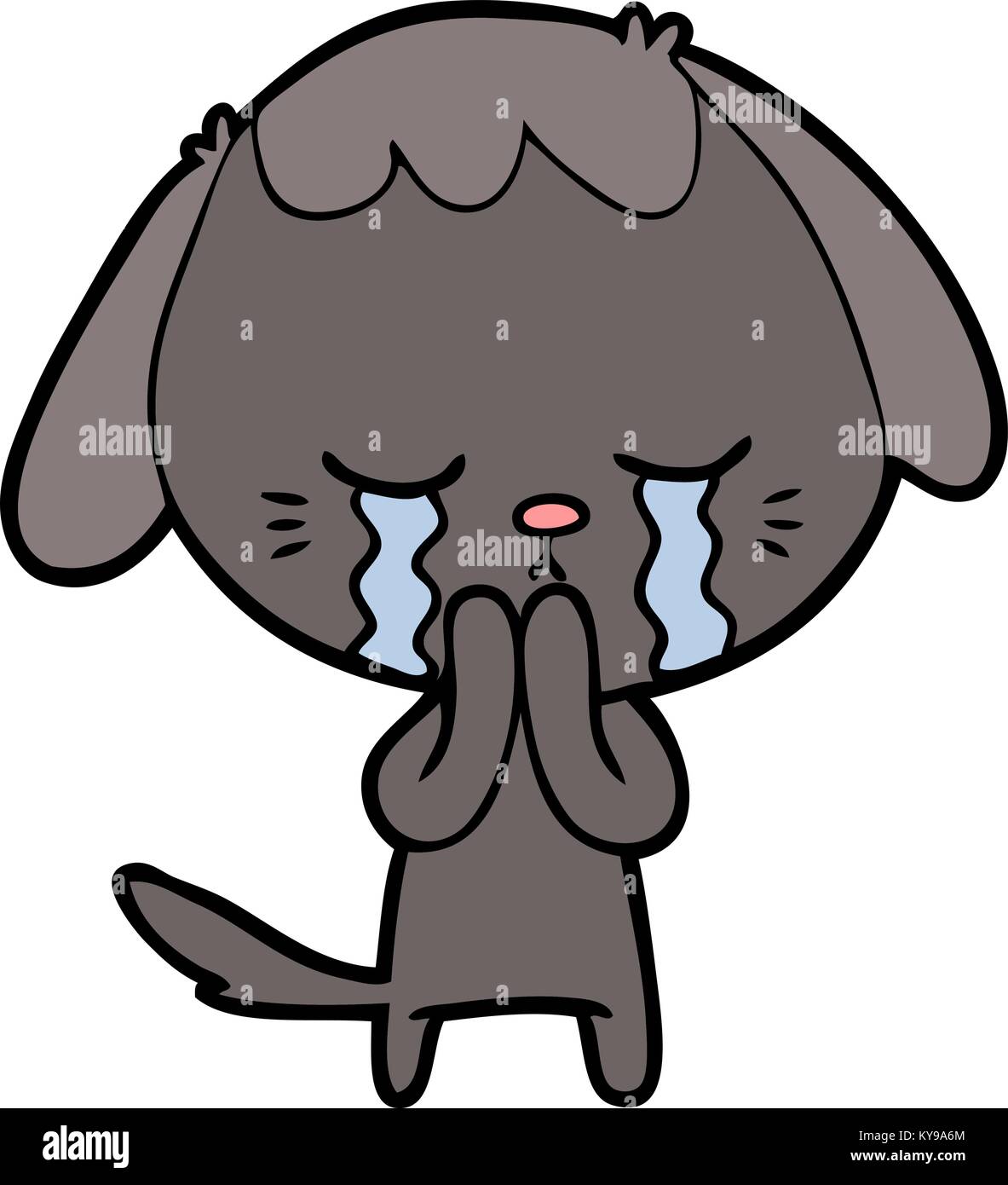 cartoon crying dog Stock Vector Image & Art - Alamy