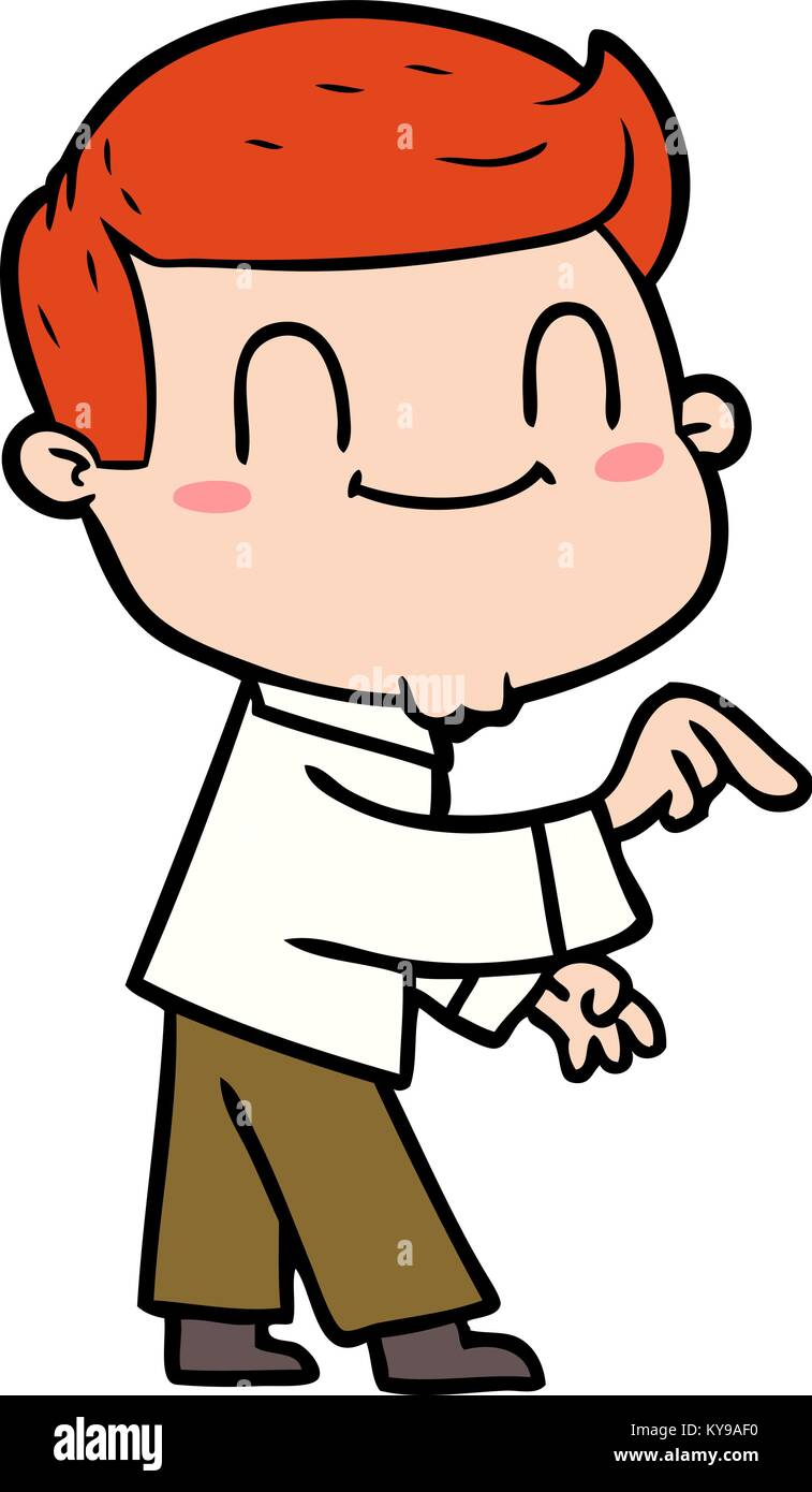 cartoon friendly man Stock Vector Image & Art - Alamy