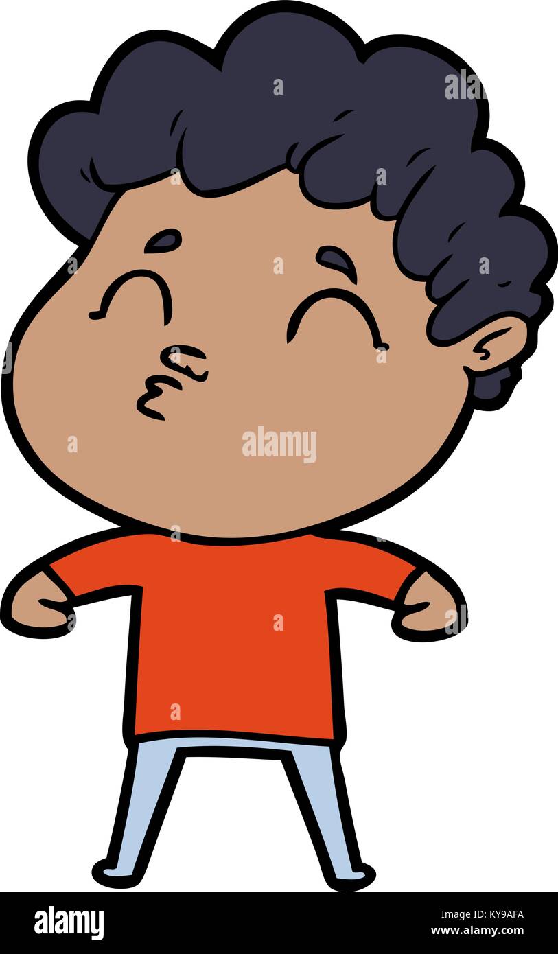 cartoon man pouting Stock Vector Image & Art - Alamy