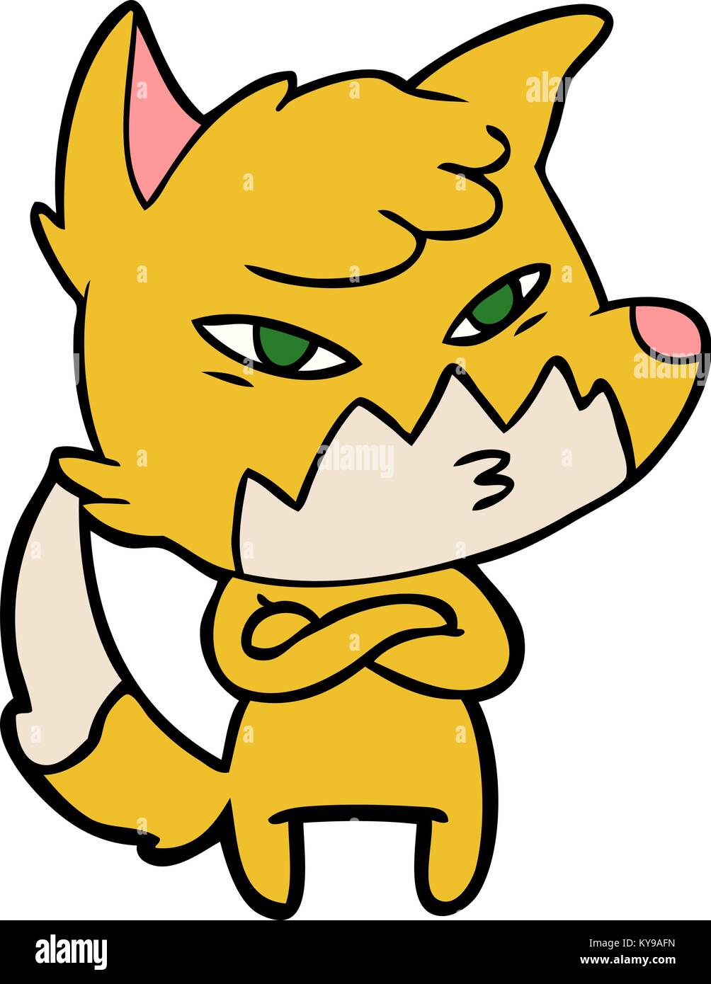 clever cartoon fox Stock Vector Image & Art - Alamy