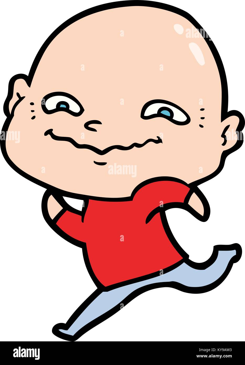 Cartoon Creepy Guy Stock Vector Image And Art Alamy