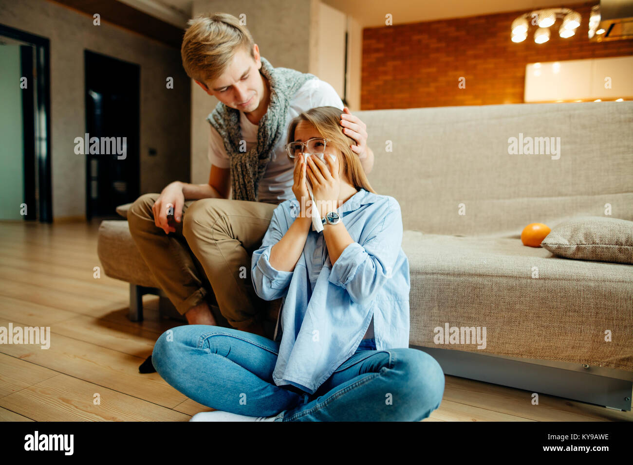 Crying Woman Couple High Resolution Stock Photography and Images - Alamy