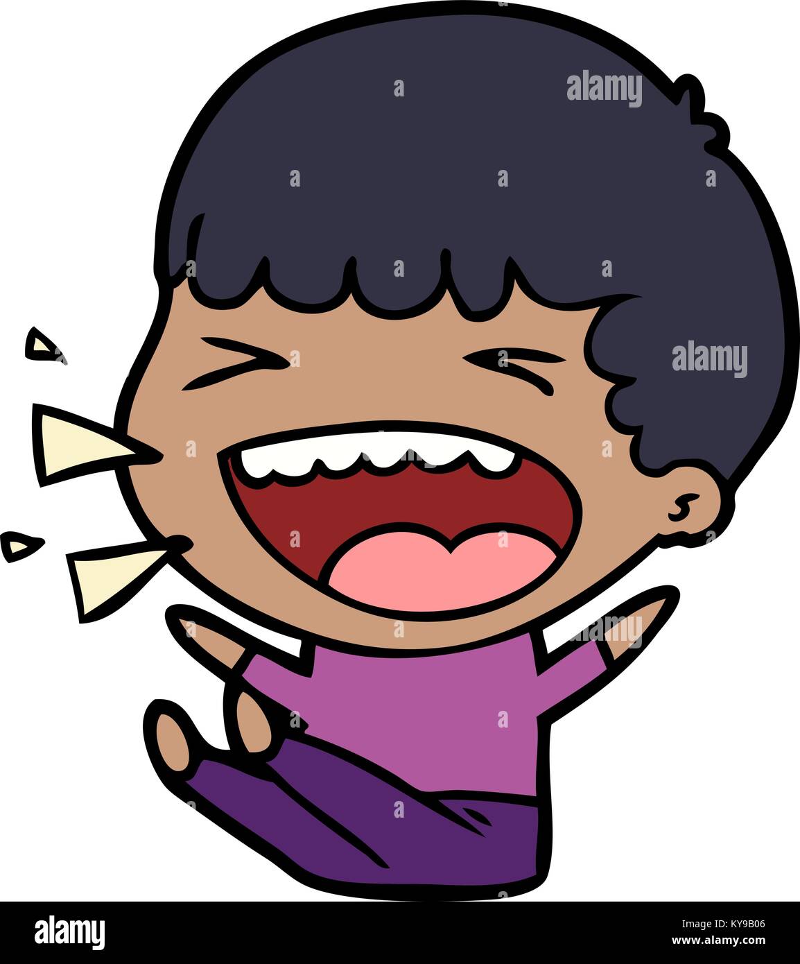 cartoon laughing man Stock Vector Image & Art - Alamy