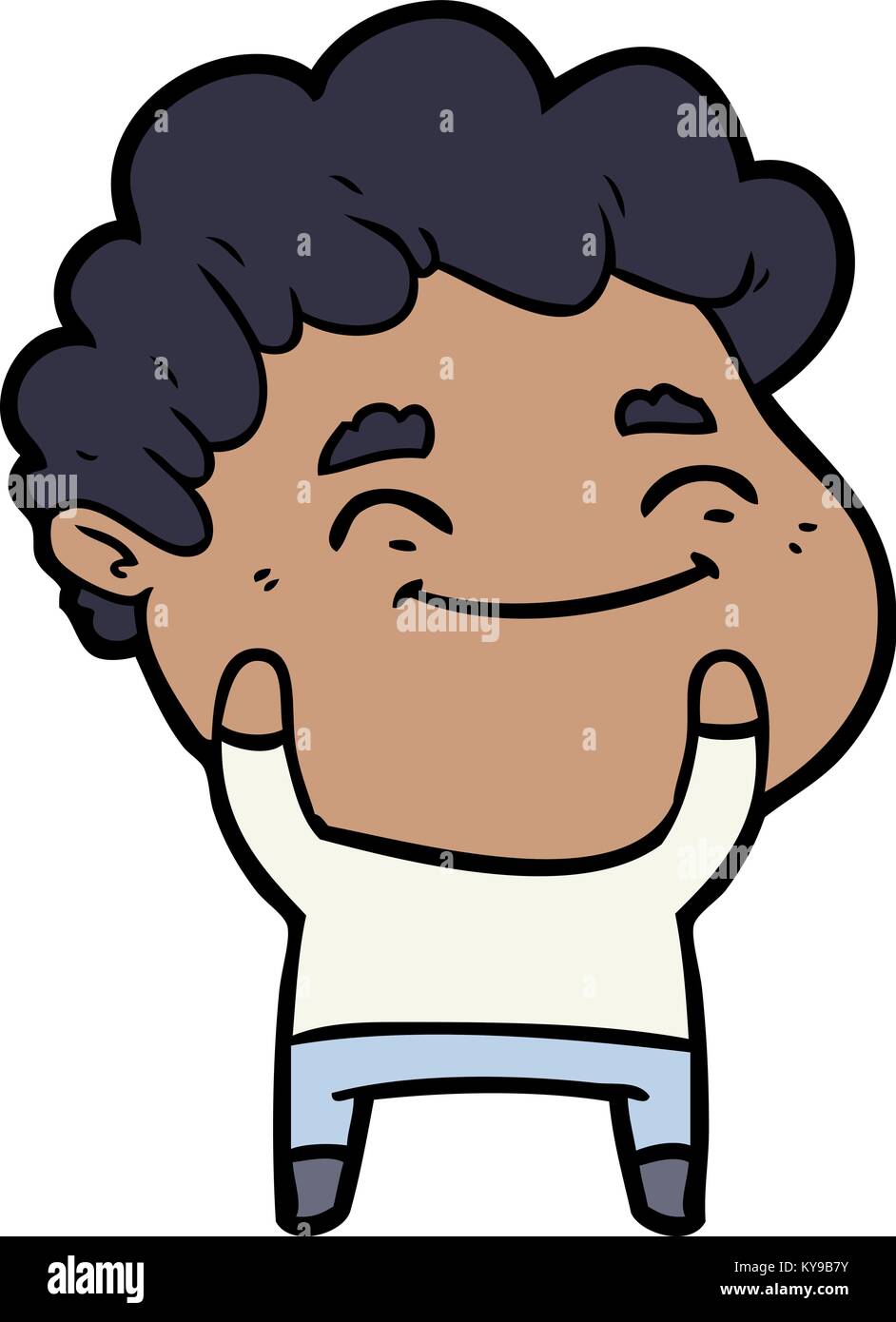 cartoon friendly man Stock Vector Image & Art - Alamy