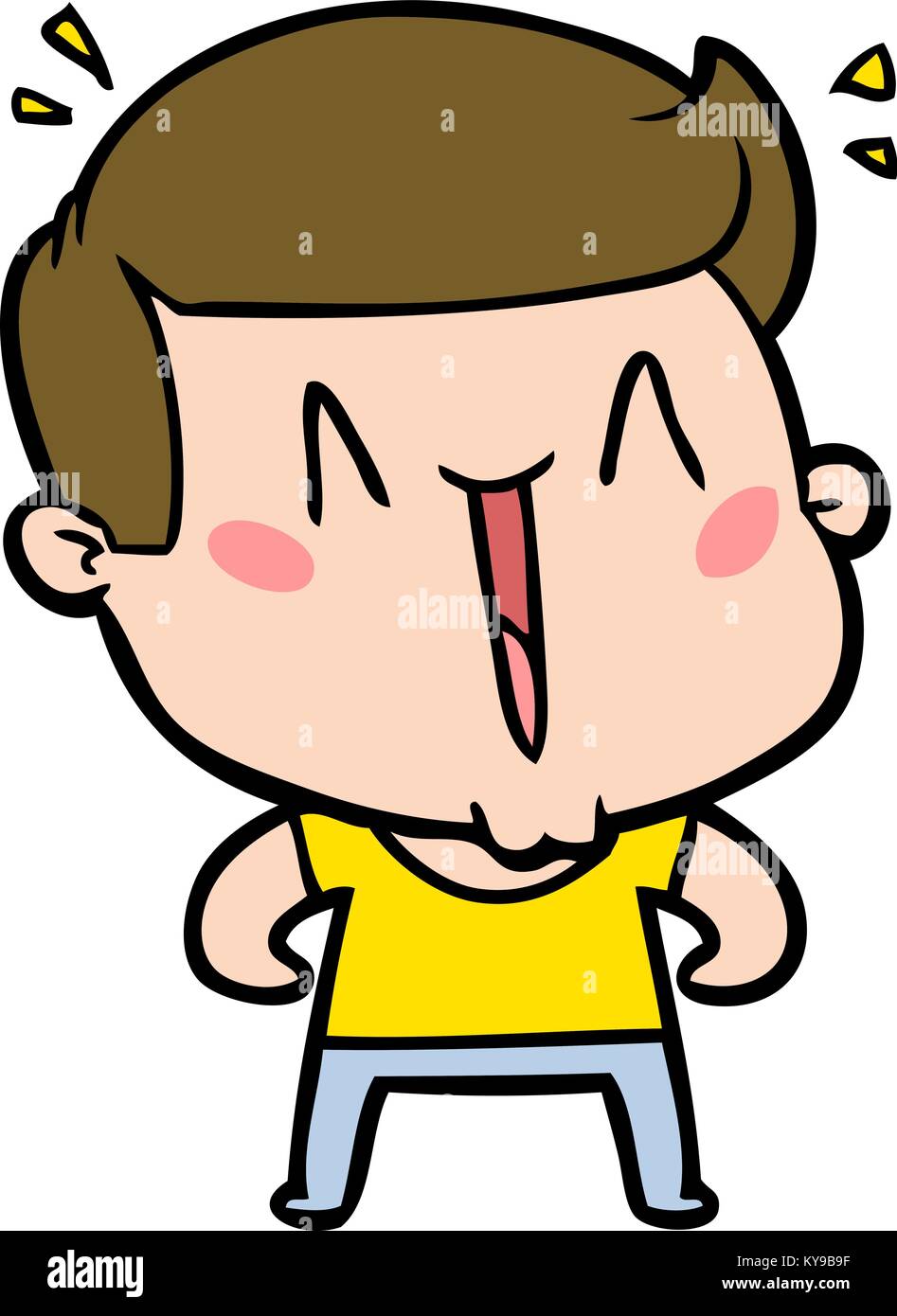 cartoon excited man Stock Vector Image & Art - Alamy