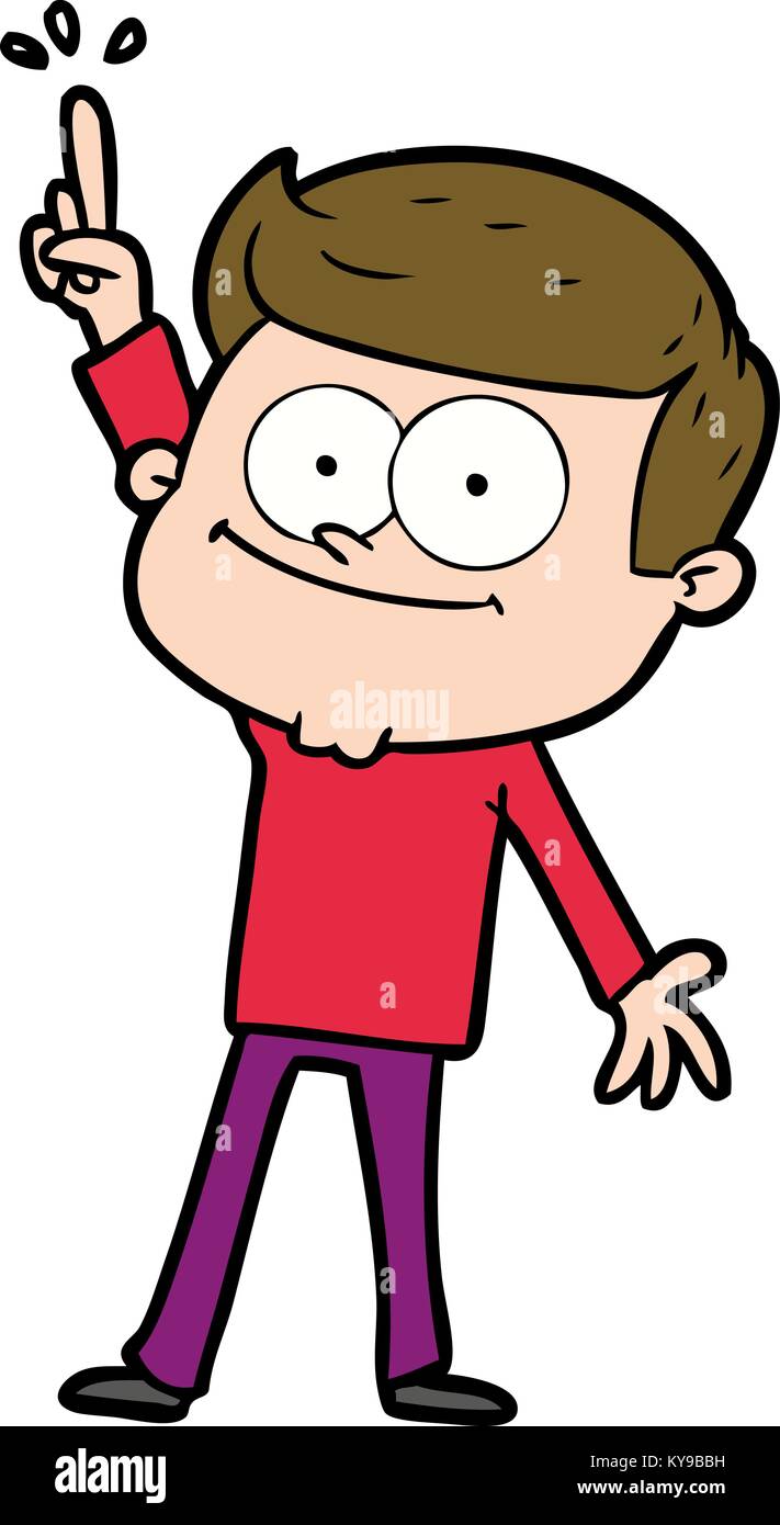 cartoon smiling man Stock Vector Image & Art - Alamy