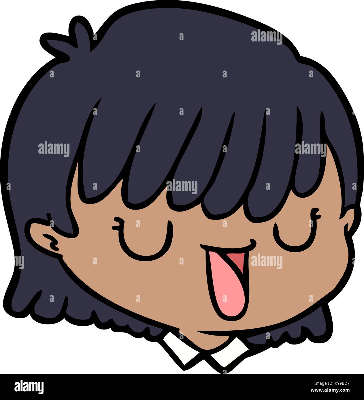 cartoon female face Stock Vector Image & Art - Alamy