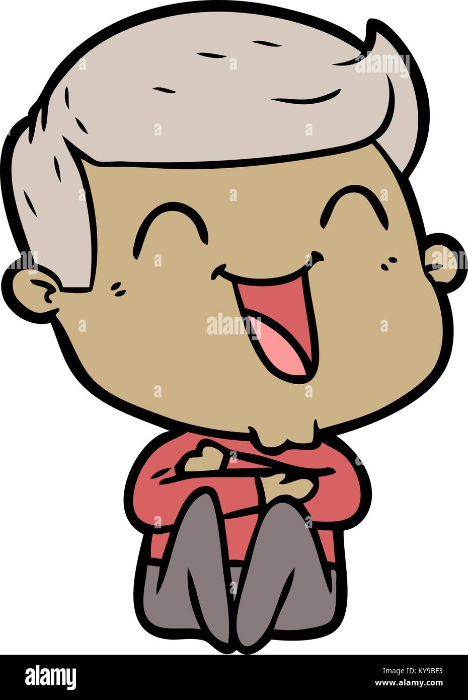 cartoon man laughing Stock Vector Image & Art - Alamy