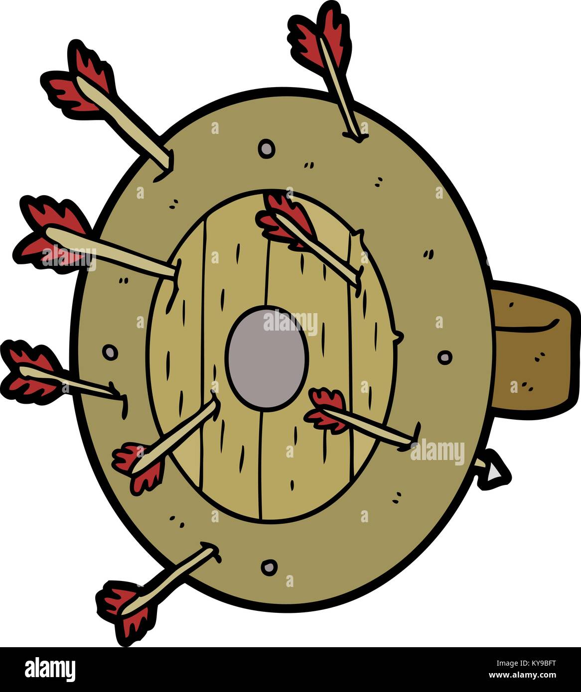 shield full of arrows Stock Vector Image & Art - Alamy
