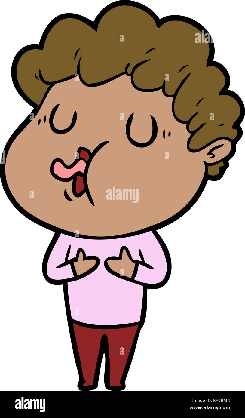 cartoon man singing Stock Vector Image & Art - Alamy