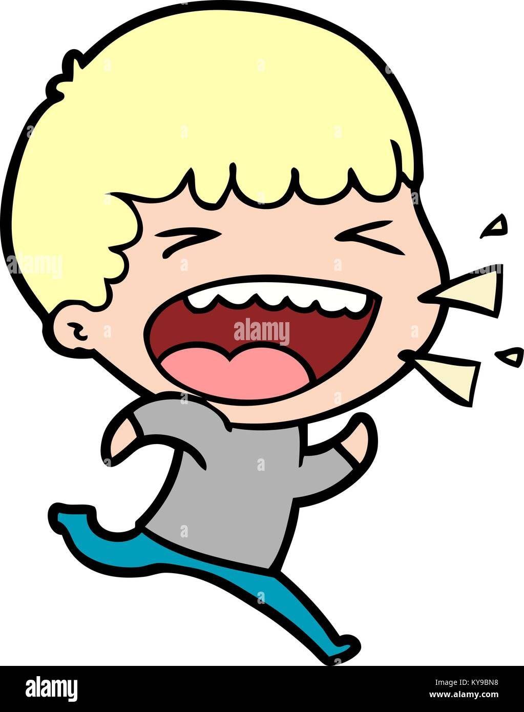 cartoon laughing man Stock Vector Image & Art - Alamy
