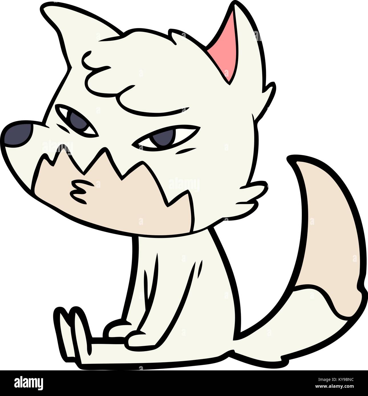clever cartoon fox Stock Vector Image & Art - Alamy
