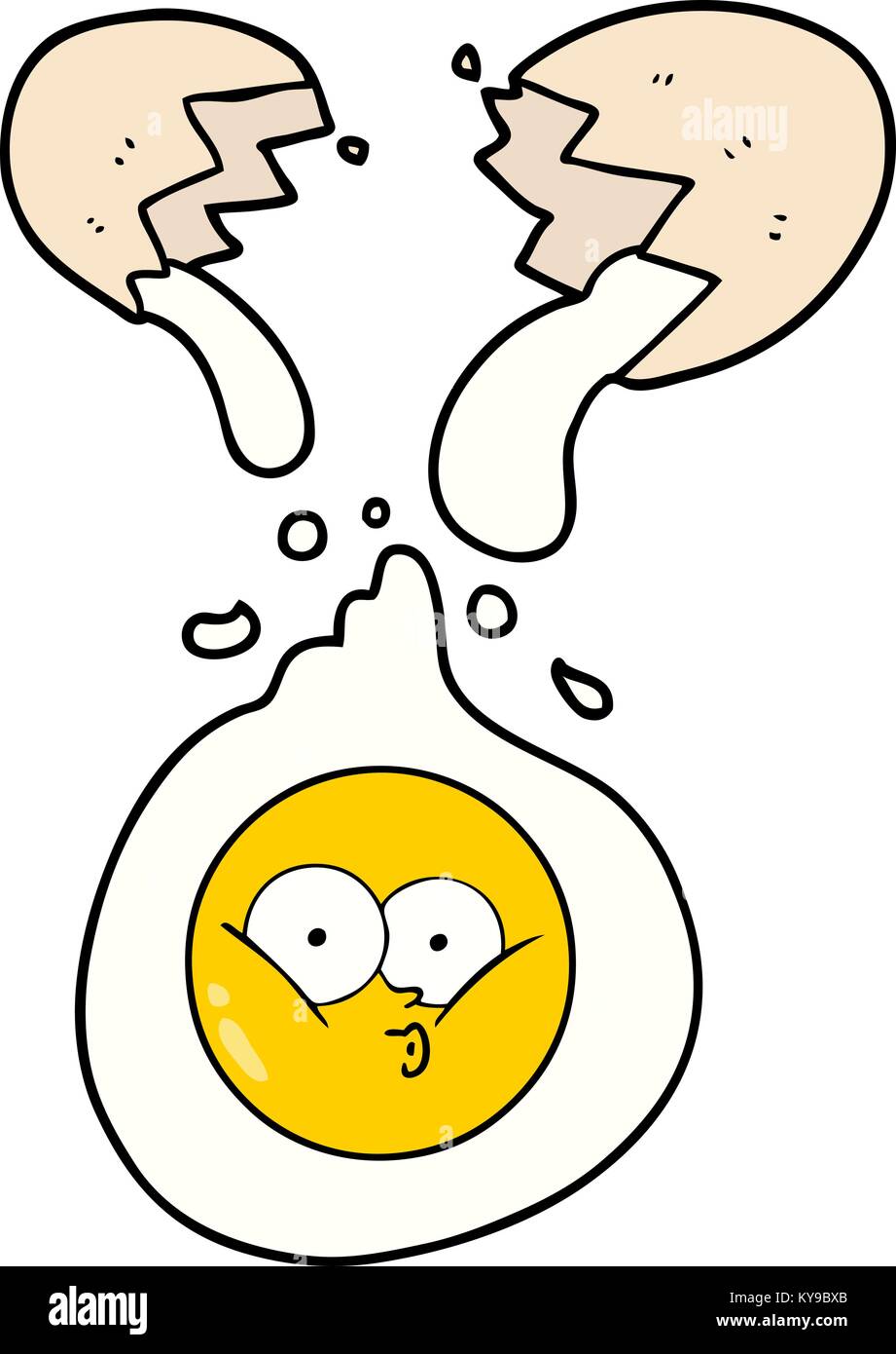 cartoon cracked egg Stock Vector Image & Art - Alamy