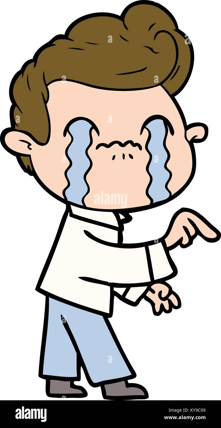 cartoon man crying Stock Vector Image & Art - Alamy
