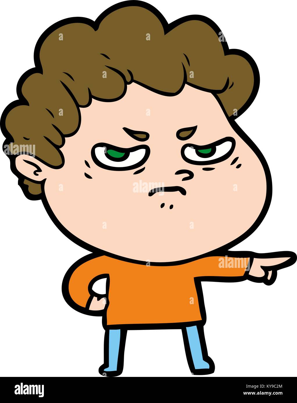 Angry man cartoon Stock Vector Images - Alamy