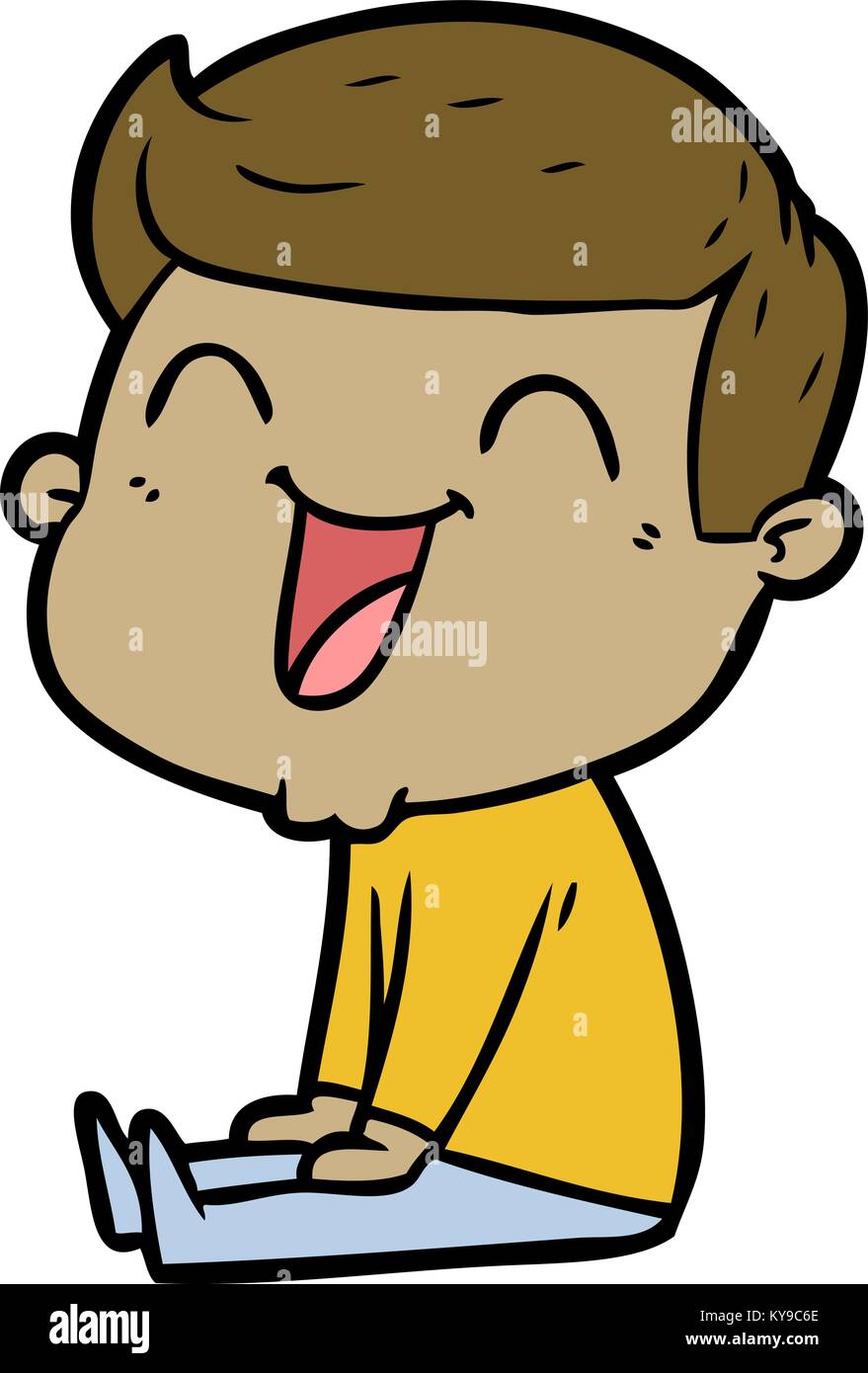 cartoon man laughing Stock Vector Image & Art - Alamy