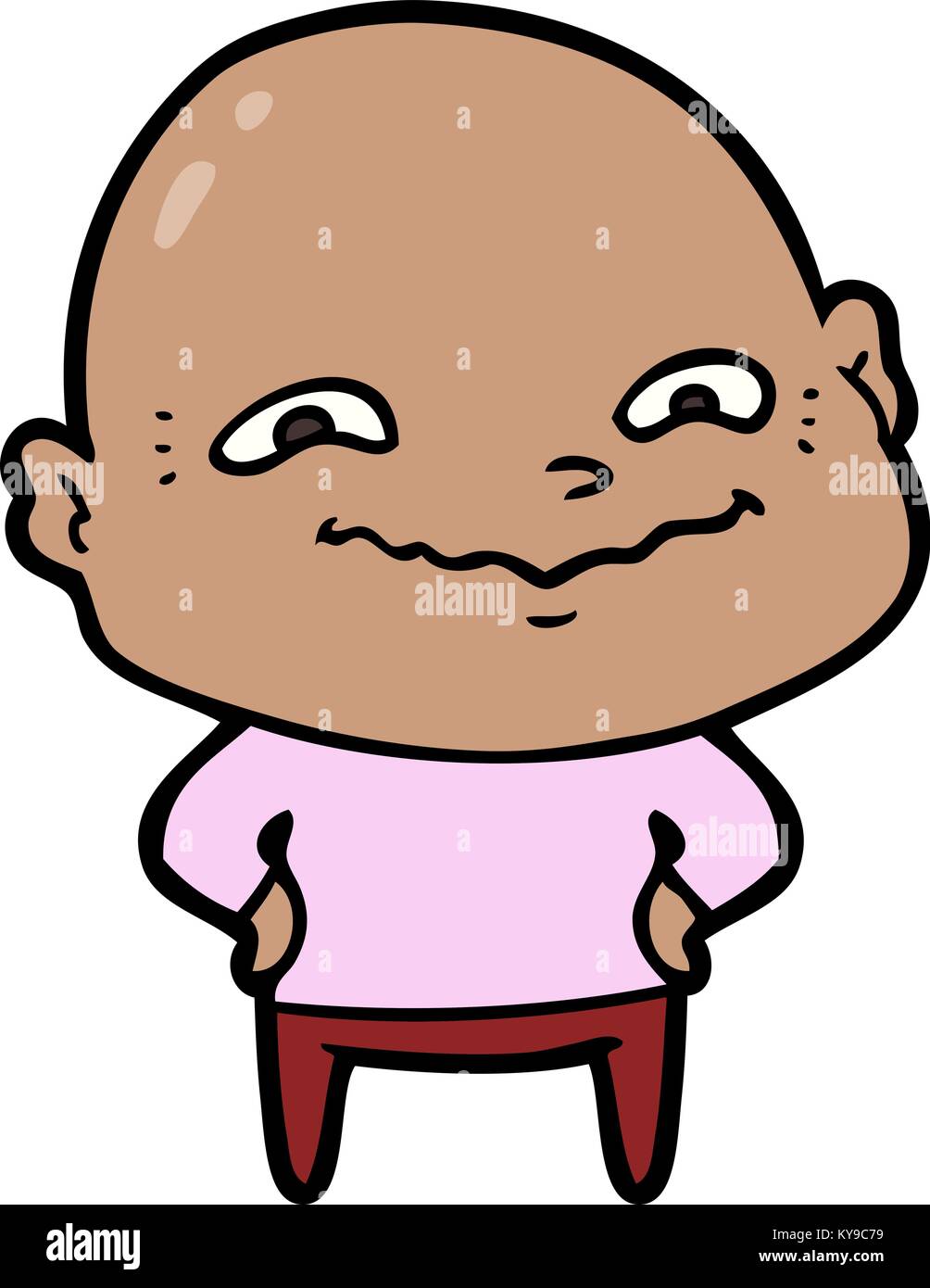cartoon creepy guy Stock Vector Image & Art - Alamy