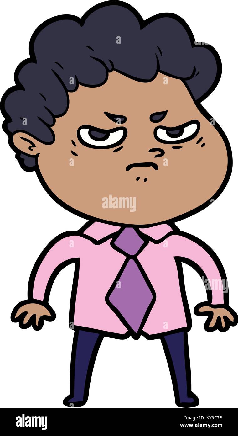 cartoon angry man Stock Vector Image & Art - Alamy
