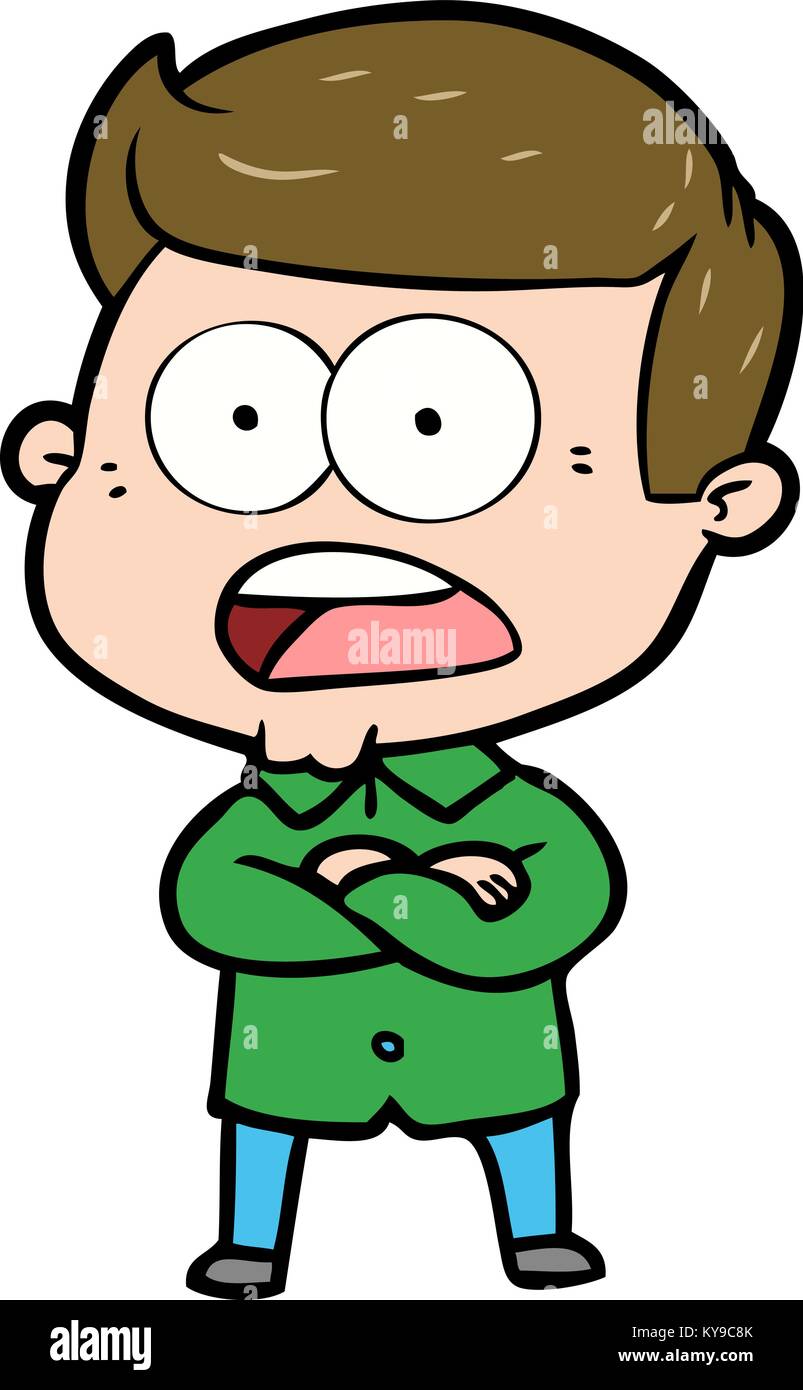 cartoon shocked man Stock Vector Image & Art - Alamy