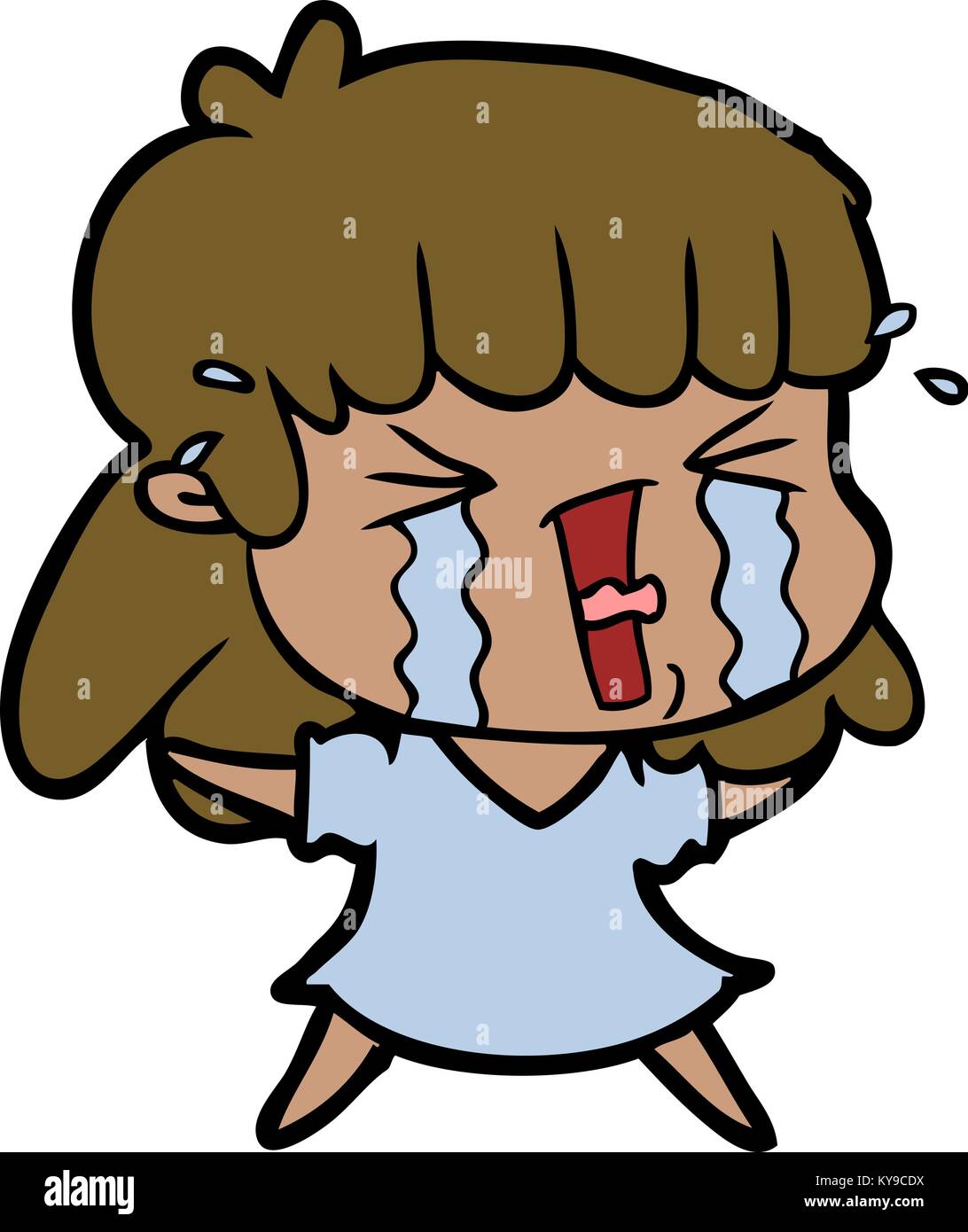 cartoon woman crying Stock Vector Image & Art - Alamy