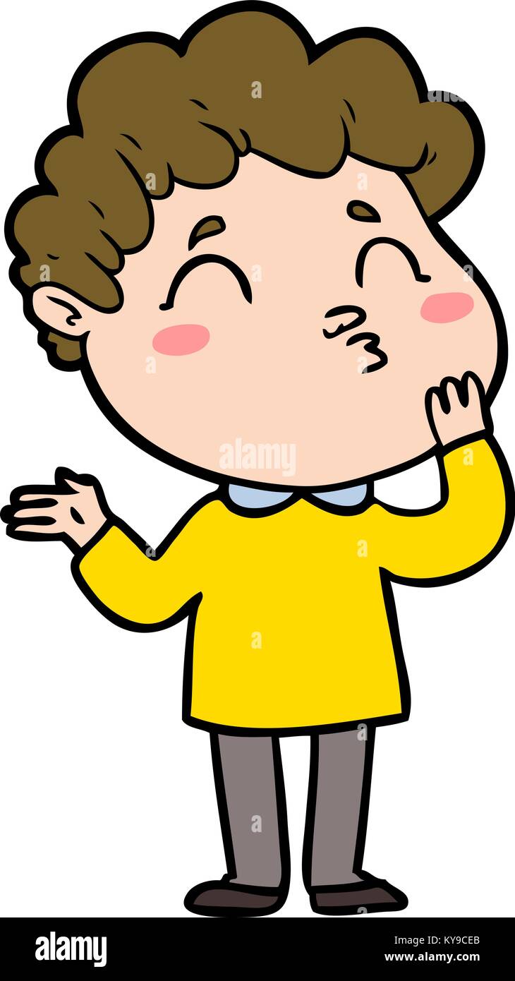 cartoon man pouting Stock Vector Image & Art - Alamy