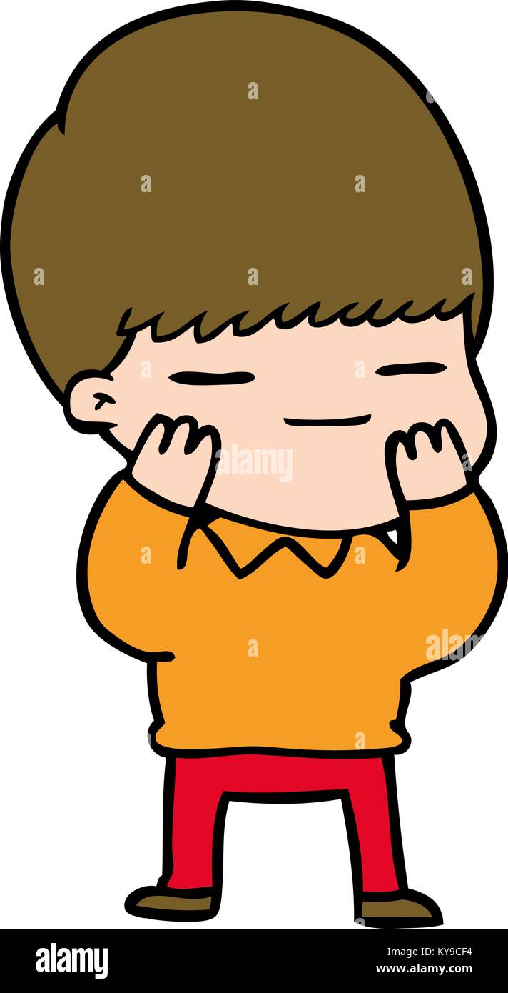 cartoon smug boy Stock Vector Image & Art - Alamy