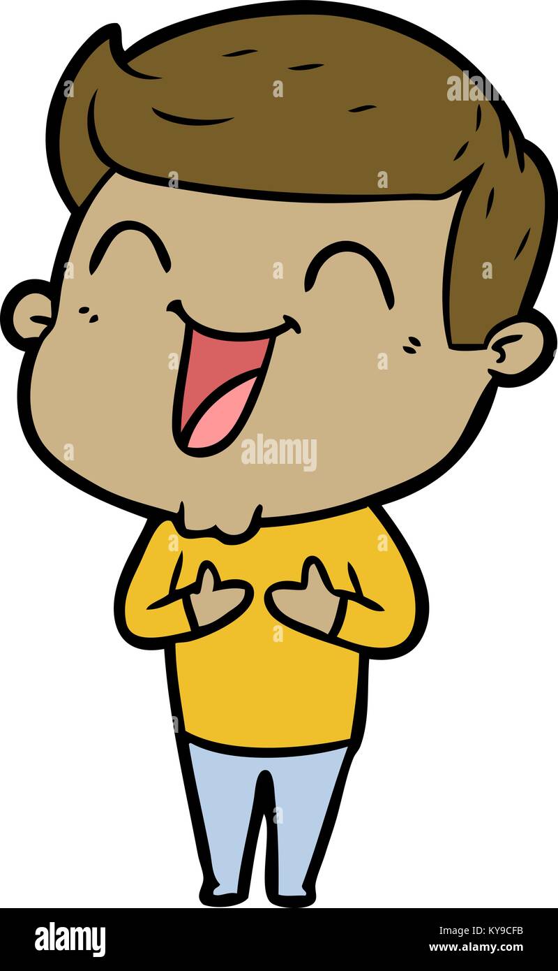 cartoon man laughing Stock Vector Image & Art - Alamy