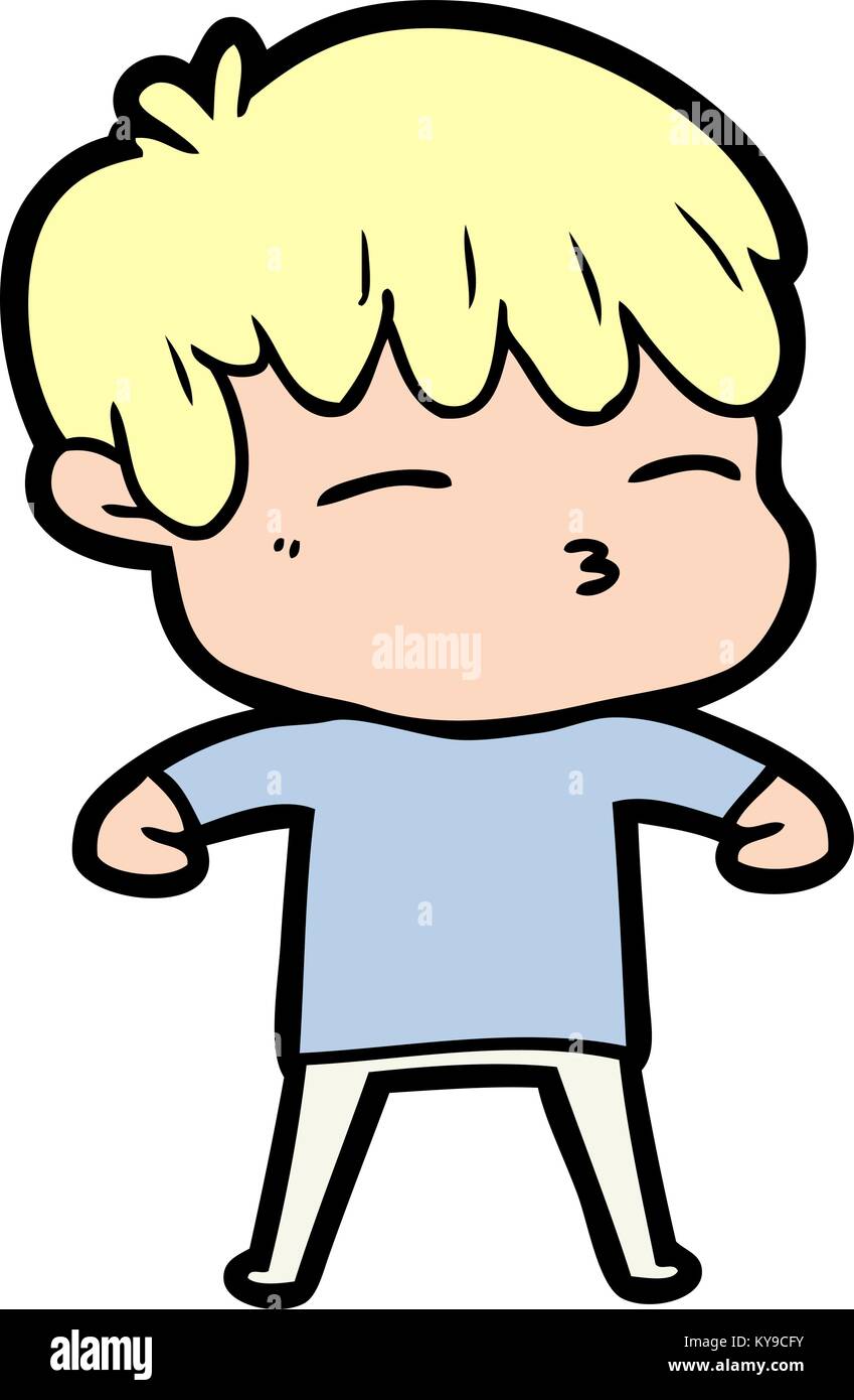 cartoon frustrated man Stock Vector Image & Art - Alamy