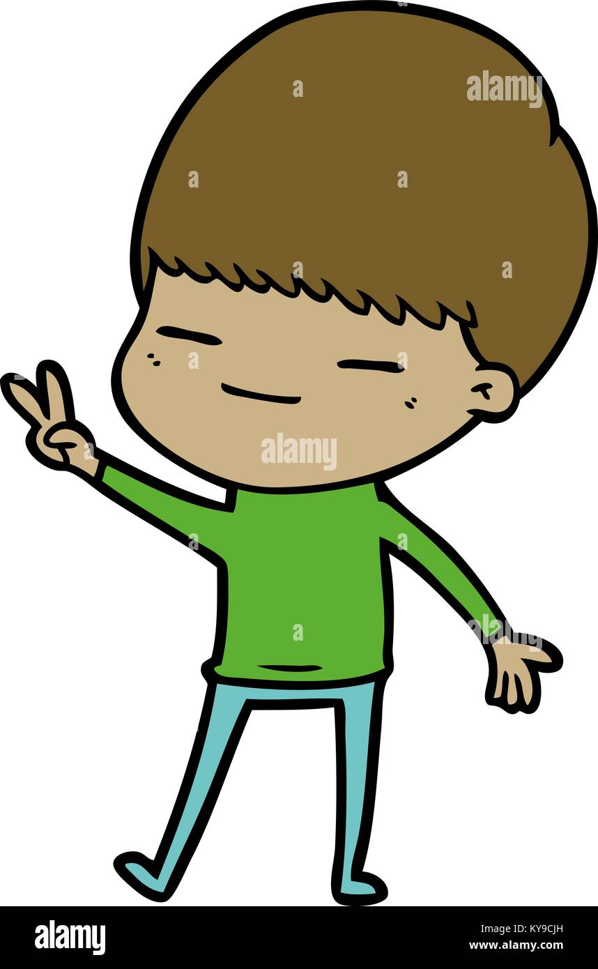 cartoon smug boy Stock Vector Image & Art - Alamy