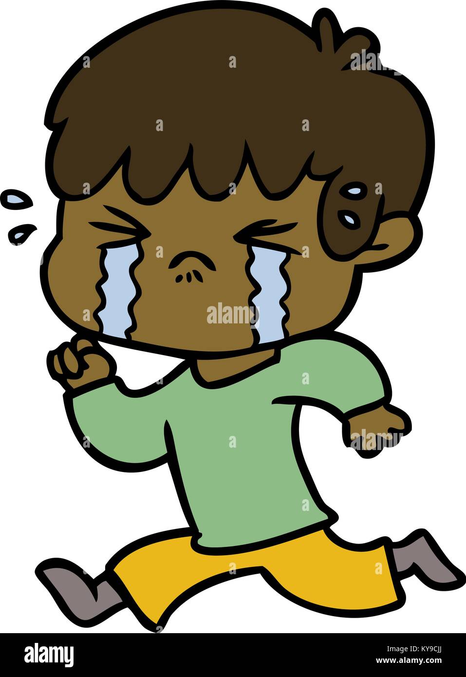 cartoon boy crying Stock Vector Image & Art - Alamy