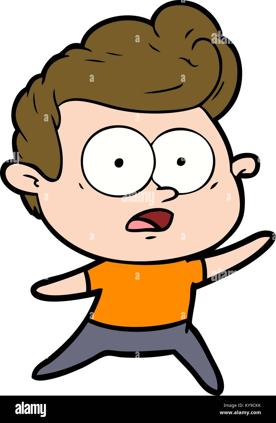 cartoon staring man Stock Vector Image & Art - Alamy