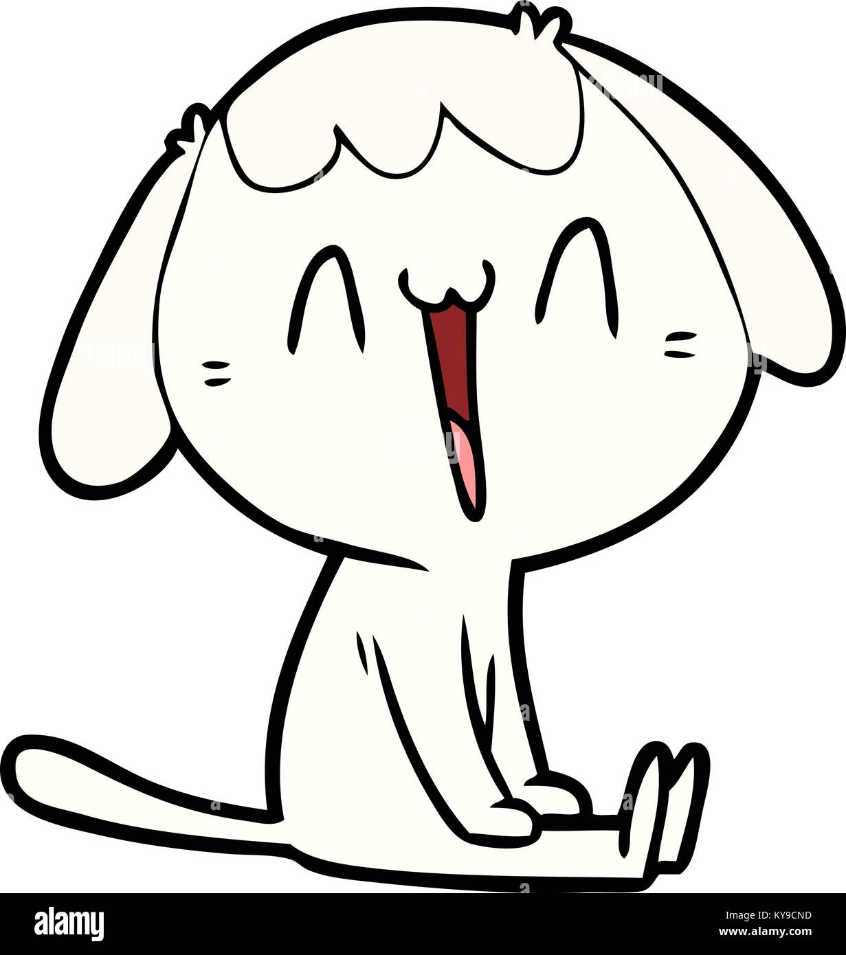 cartoon laughing dog Stock Vector Image & Art - Alamy