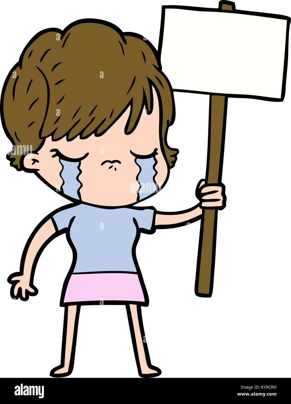 cartoon woman crying Stock Vector Image & Art - Alamy