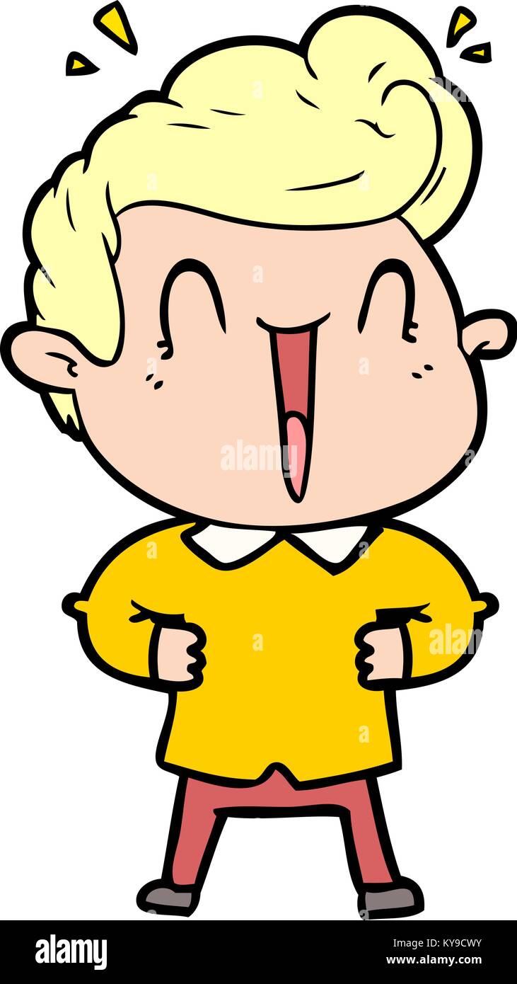 cartoon excited man Stock Vector Image & Art - Alamy