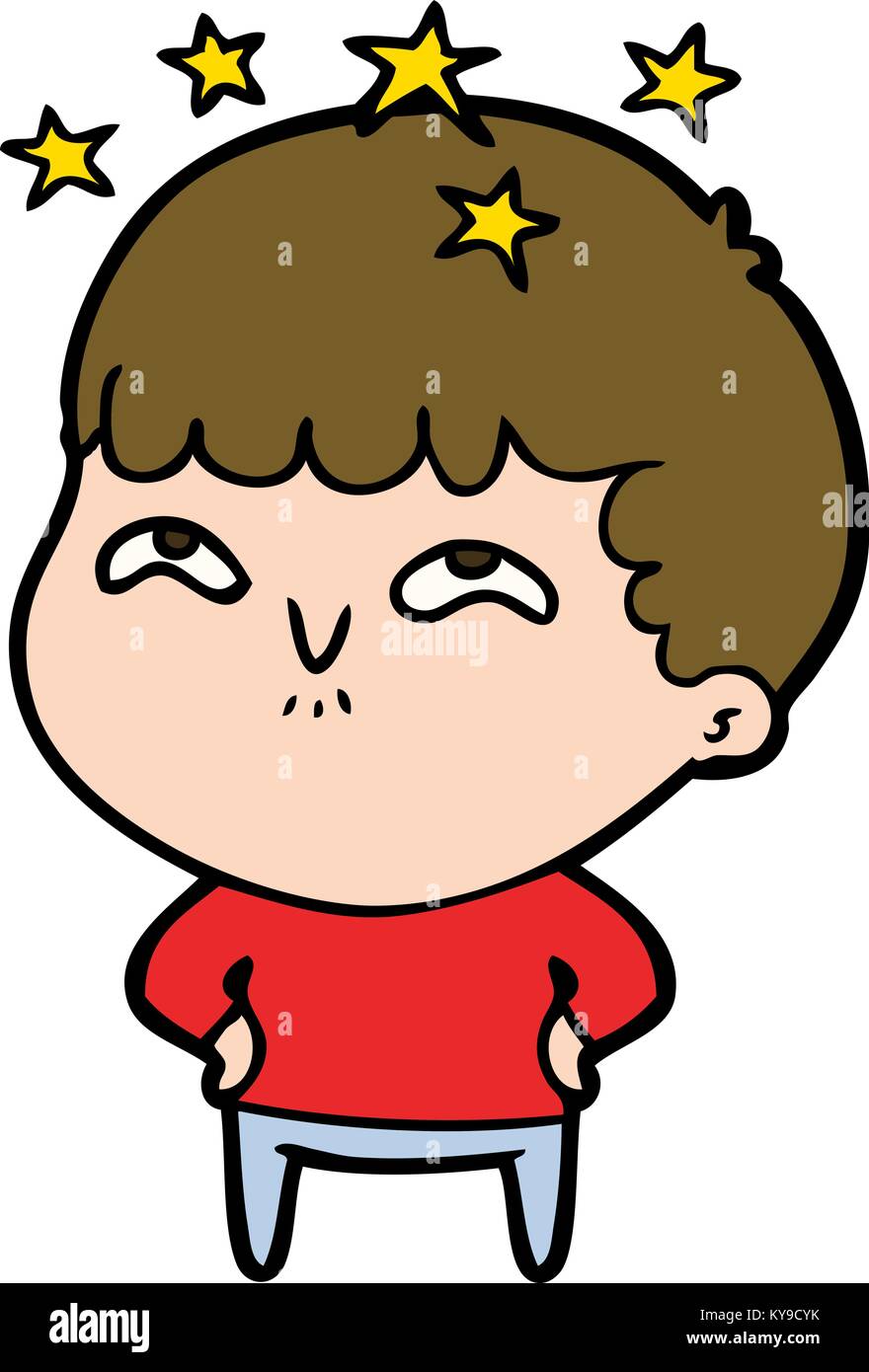 cartoon amazed boy Stock Vector Image & Art - Alamy