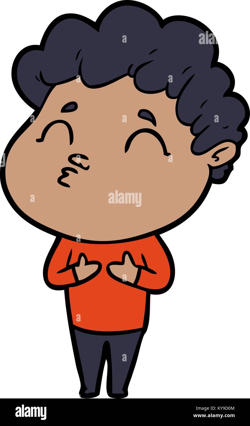 cartoon man pouting Stock Vector Image & Art - Alamy