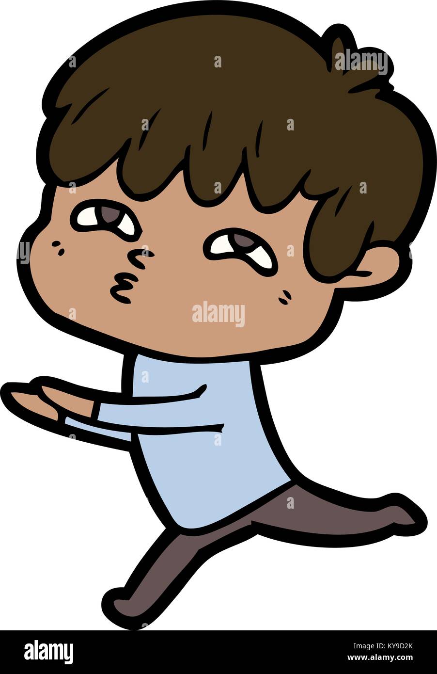 cartoon curious man Stock Vector Image & Art - Alamy