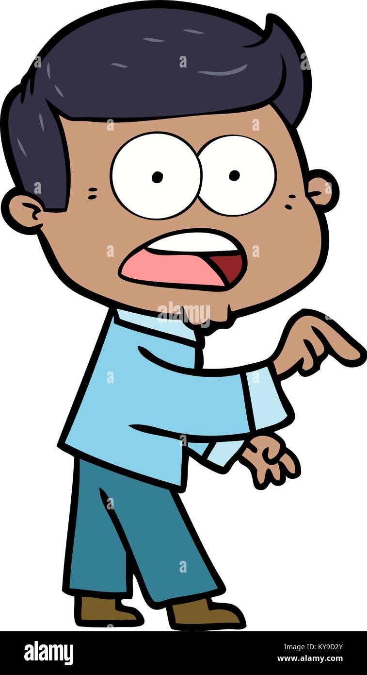 cartoon shocked man Stock Vector Image & Art - Alamy