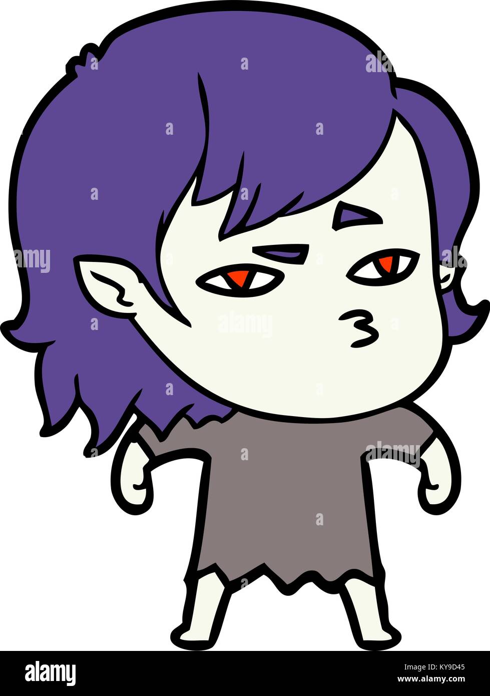 Cartoon vampire woman hi-res stock photography and images - Alamy