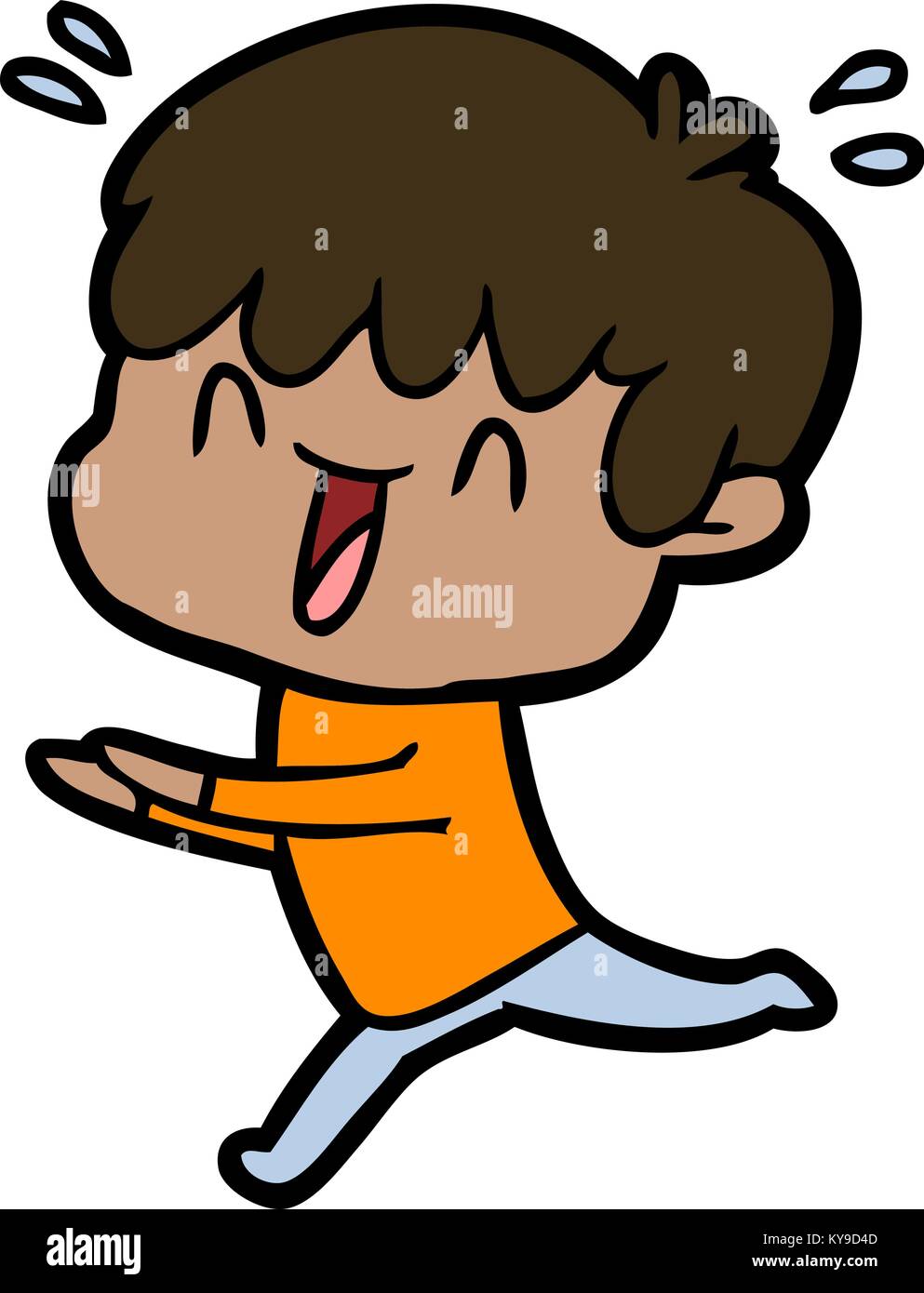 cartoon laughing boy Stock Vector Image & Art - Alamy